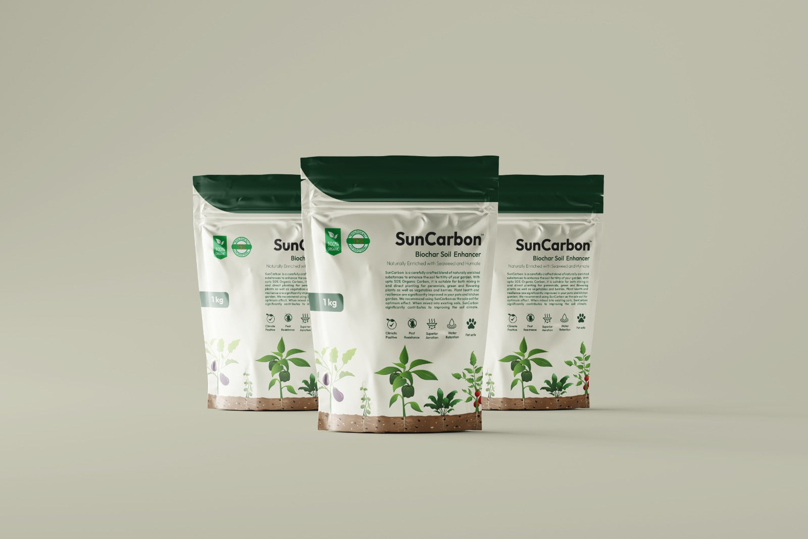 Suncarbon Biochar Soil Enhancer enriched with seaweed and humate ...